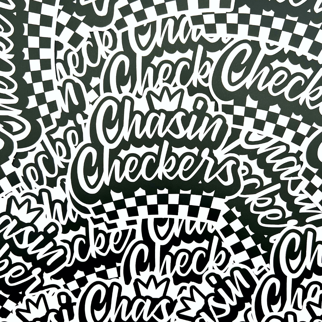 Chasin' Checkers Sticker – COUNTY LINE DESIGNS 831